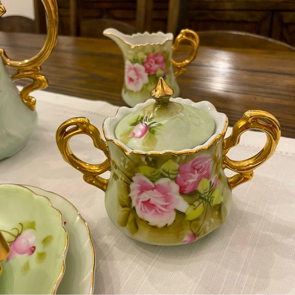 Lefton | Dining | Vtg Lefton China Hand Painted In Japan 7ps Tea Coffee ...